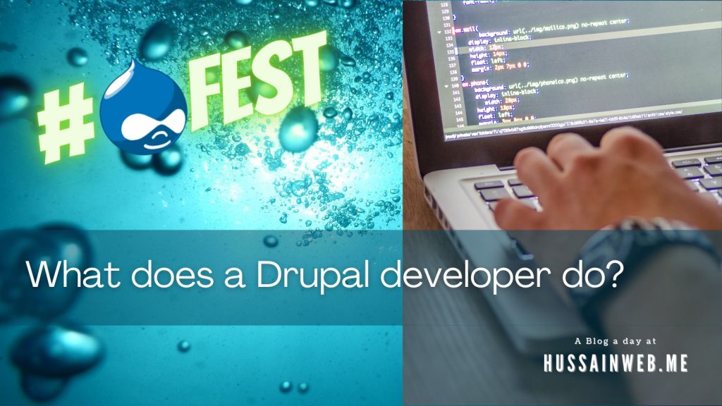 What does a Drupal developer do?